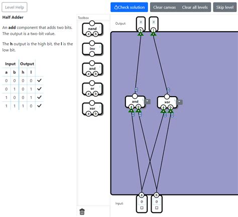 Nandgame Nand~subtraction Write Up