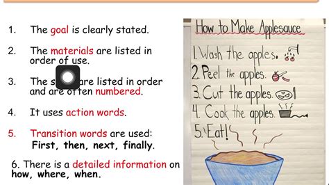 Procedural Writing Example Procedural Writing Writing