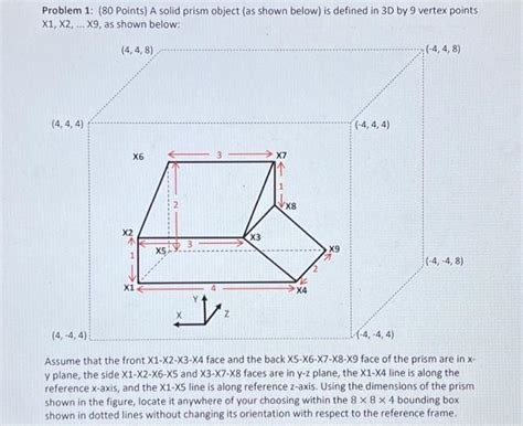 Solved Problem 1 80 Points A Solid Prism Object As