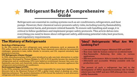 Refrigerant Safety A Comprehensive Guide Sensor One Stop The Best Value China Sensor