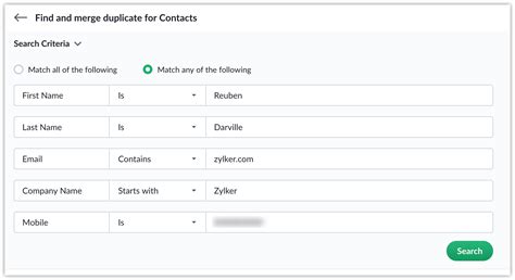 Find And Merge Duplicate Records Online Help Bigin By Zoho Crm