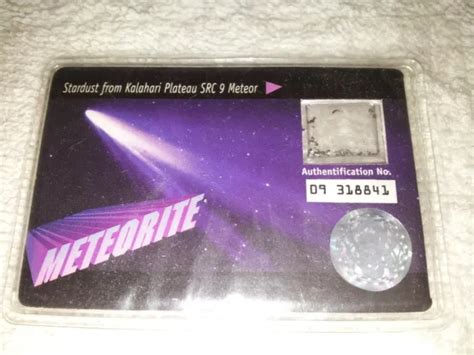 Nestle Stardust From Kalahari Src 9 Meteor Card Eur 899 Picclick It