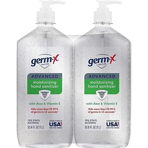 Germ X Advanced Moisturizing Hand Sanitizer 2 33 8 Fl Oz