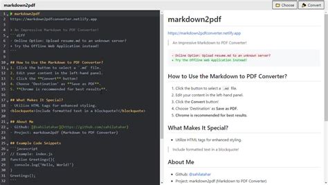 React Tailwindcss Markdown Markdowntopdf Github Webdevelopment Sahil Atahar