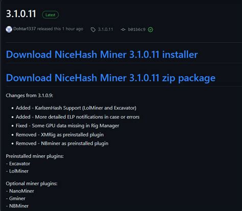 Latest Nicehash Miner Update Removed Xmrig Why Rnicehash