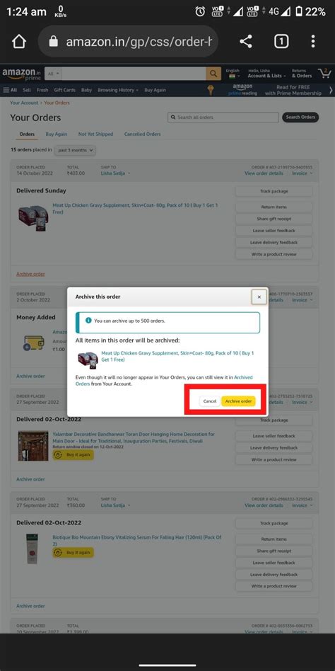 How To Archive Amazon Orders On App And Desktop TechPP