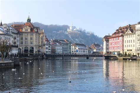 Lake Lucerne Switzerland Winter