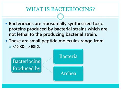 Bacteriocins From Lactic Acid Bacteria Pptx Chemistry Science