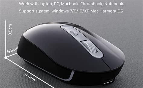 Creatmor Rechargeable Wireless Keyboard And Mouse Combo Ergonomic Full Size Design Wireless