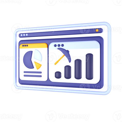 A Computer Screen With A Graph And A Hammer 26679355 PNG