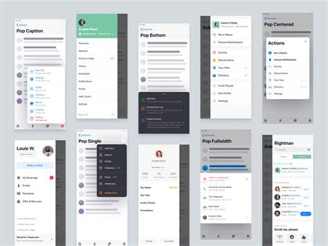 ios navigation patterns by roman kamushken on dribbble