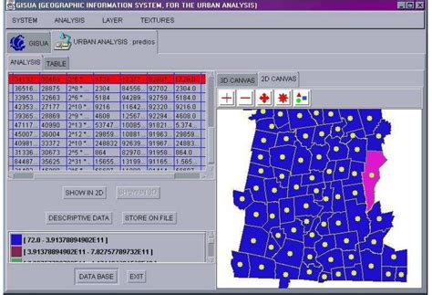 Digital Map In 2d Showing The Centroids Dots