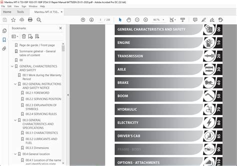 Manitou Mt X 733 95p St3a S1 Mt X 1033 St 100p St3a S1 Lift Truck Repair Manual 647792 Pdf Download