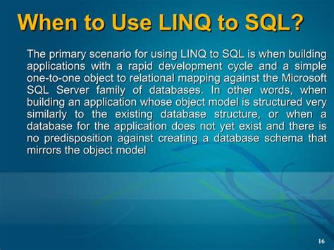 Object Relational Mapping With Linq To Sql Ppt