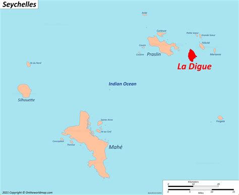 La Digue Map Seychelles Detailed Maps Of La Digue Island