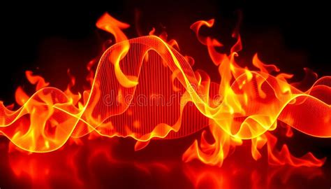 Intense Fire Flames Texture Burning Fire Heat And Light Fiery Background Abstract Flame