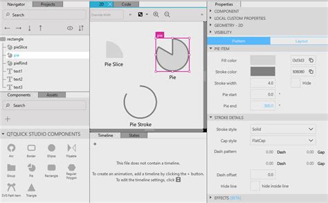 PieItem QML Type Qt Quick Studio Components Qt