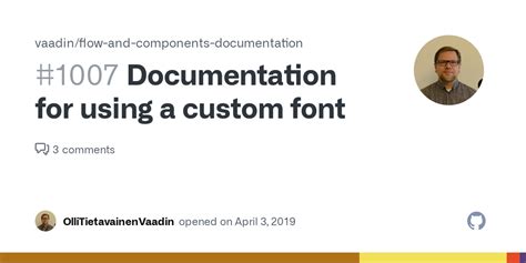 Documentation For Using A Custom Font · Issue 1007 · Vaadinflow And