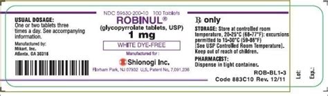 Robinul Fda Prescribing Information Side Effects And Uses