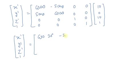 Solved Derive The Matrix Transformation For Single Point Perspective
