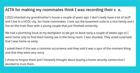 Woman S Roommates Lie About Hooking Up On The Communal Couch Woman