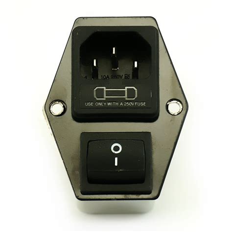 power entry module emi emc rf noise filter with on off switch and fuse