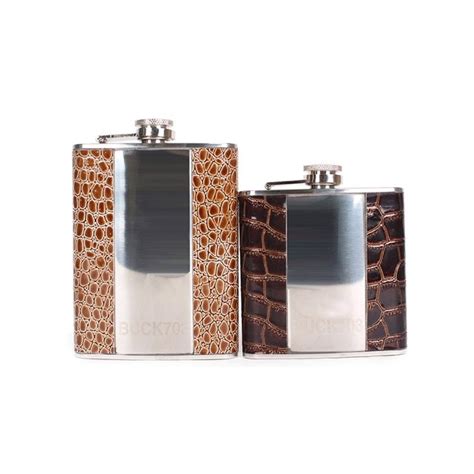 Buck703 레오파드 휴대용 포켓 양주병 180ml 포켓술병 휴대용술병 미니양주병 등산용물병 캠핑 위스키