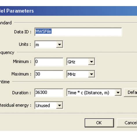 Frequency And Time Step Settings Download Scientific Diagram