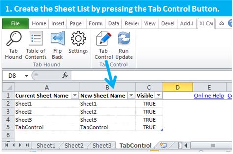 How To Create Tabs In Excel