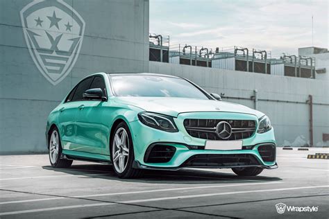 Mercedes Benz E300 Mint Wrap Wrapstyle