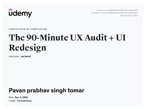 pavan prabhav singh tomar on linkedin udemy course completion certificate