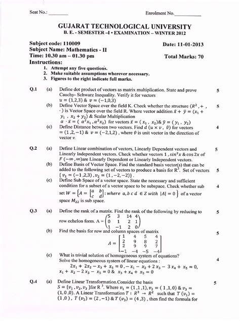 Sem 2 Pdf Basis Linear Algebra Eigenvalues And Eigenvectors