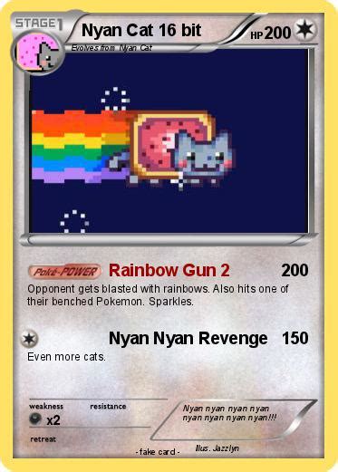Pokémon Nyan Cat 16 Bit Rainbow Gun 2 My Pokemon Card