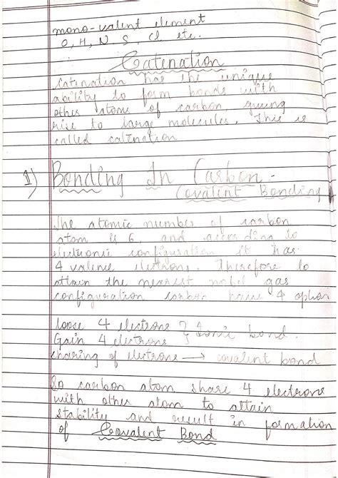 SOLUTION Carbon Its Compound Science Notes Studypool