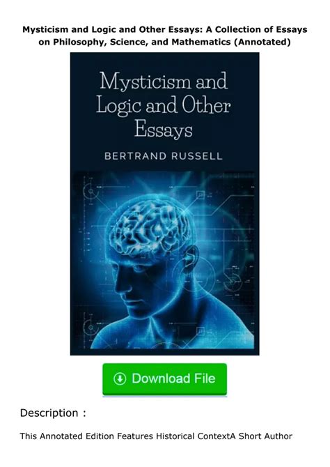 Ppt [read]⚡pdf Mysticism And Logic And Other Essays A Collection Of