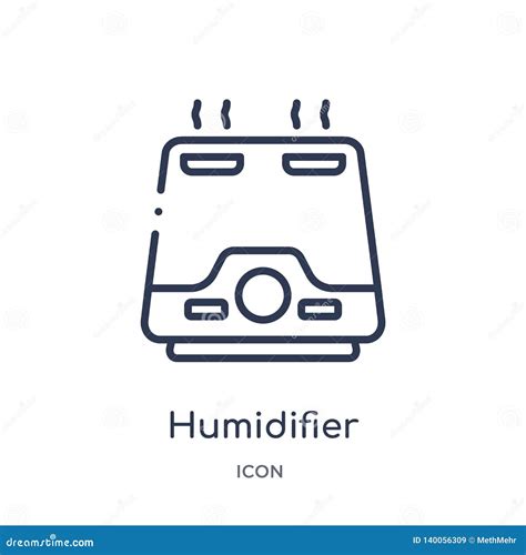 Linear Humidifier Icon From Electronic Devices Outline Collection Thin Line Humidifier Vector