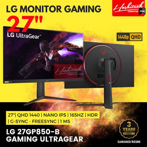 Jual Lg Monitor Inch Gaming Ultragear Gp Nano Ips Hz Qhd Kota Surabaya