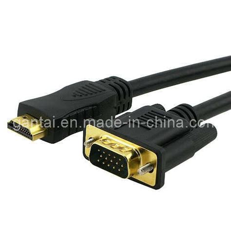 19 Pin Hdmi To 15 Pin Vga Cable 19p Hdmi Cable And Cable