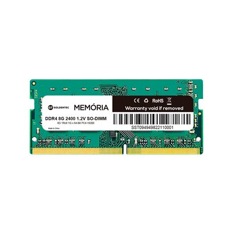 MemÓria Ram Notebook Ddr4 8gb 2400mhz Goldentecgoldenteccasa Da Tecnologia