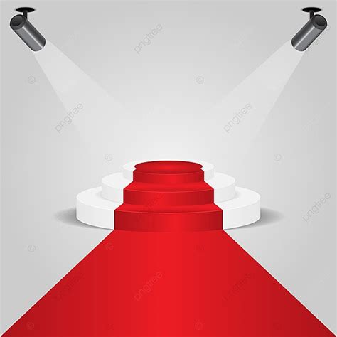스포트라이트가 있는 레드 카펫 연단 배경 지휘대 별 와 배경 일러스트 및 사진 무료 다운로드 Pngtree
