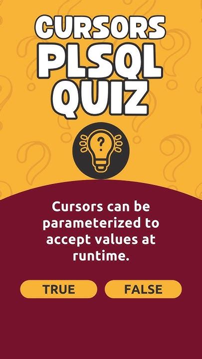 Cursor In Plsql Sqltutorial Plsql Cursorsinplsql Quiz Plsqlquiz Quizzie Youtube