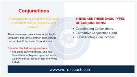 Words 🔗 Master Conjunctions In English 🔗 📝 Learn The 3 Types Of Conjunctions And Improve Your