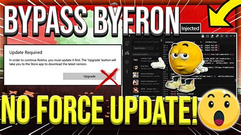 [tutorial] how to bypass force update after the new roblox anti cheat