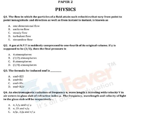 JEE Advanced Sample Paper 2