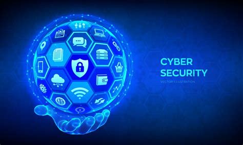 Premium Vector Cyber Security Information Protect And Safe Concept Abstract Sphere With