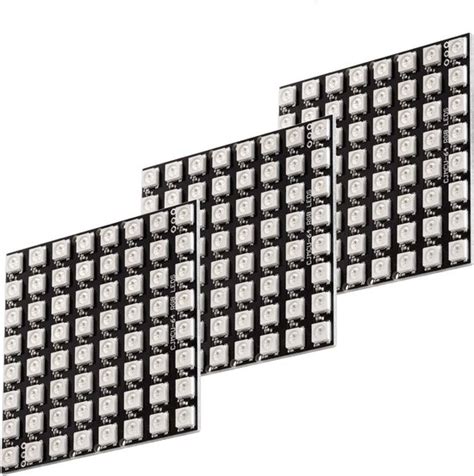 azdelivery 3 x u 64 led matrix paneel cjmcu 8 8 module compatibel met arduino en bol