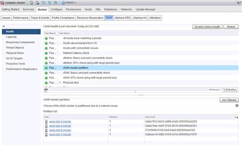 How To Fix Vsan Cluster Partition In Nested Vsan Lab