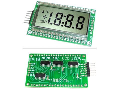 Numeric Lcd Display Serial Expandable 1129 Sunrom Technologies