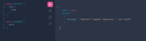 an error occurs when executing a query with multiple operations · issue