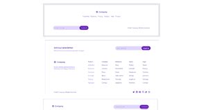 Website Footer Design Using Tailwind Ui